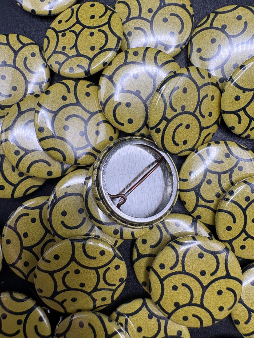 Limited Edition Shapes Smiley Face Collage Pin Button Badge - Etsy