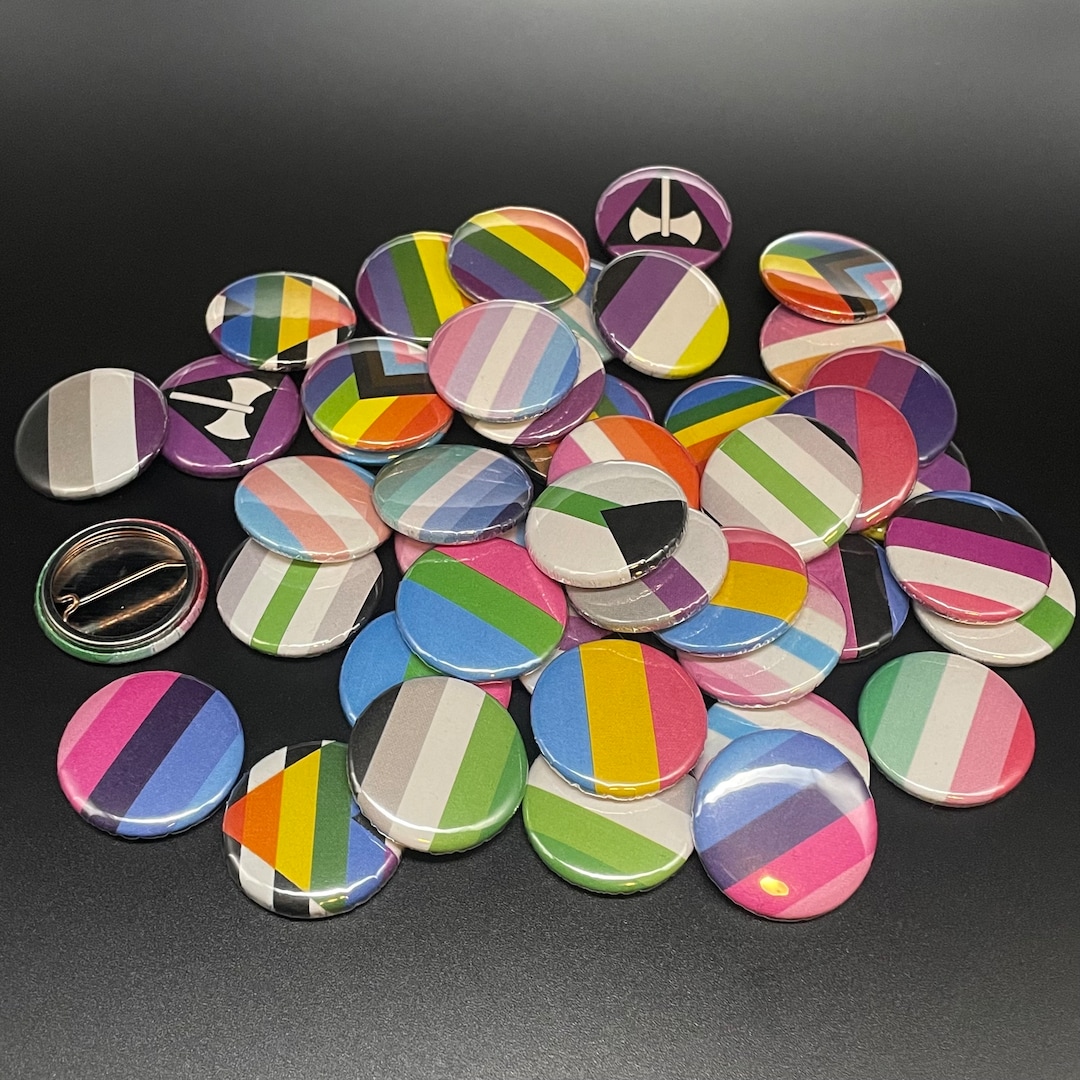 Pride Flag Pin: Handmade LGBT Inclusivity Accessories - Etsy