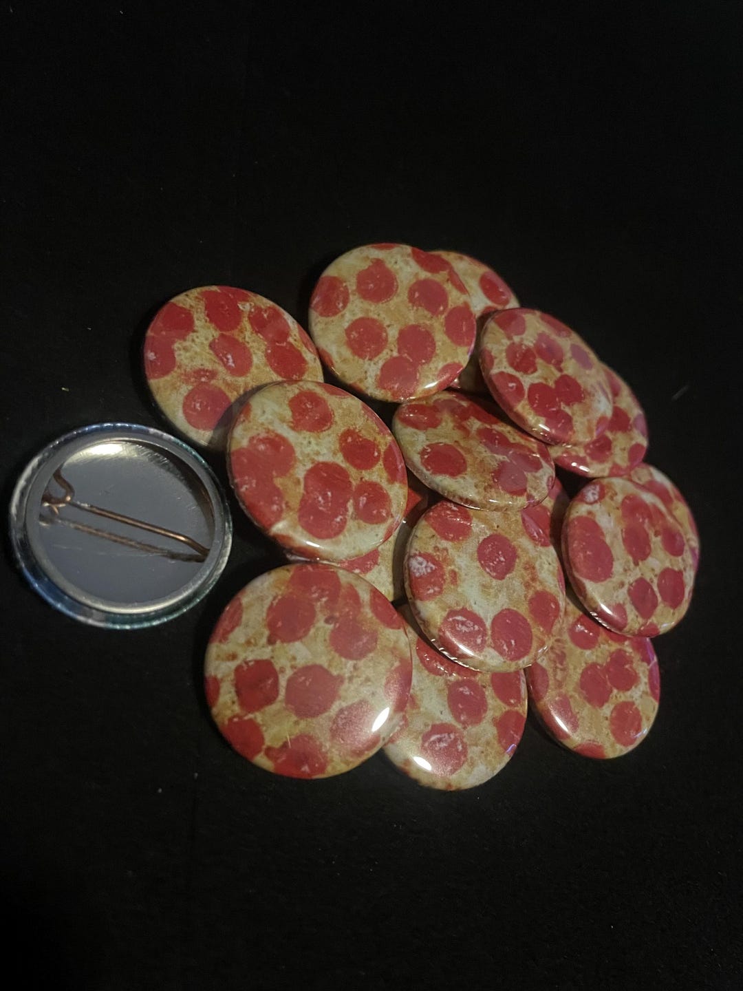LIMITED EDITION Pepperoni Cheese Pizza Pin Badge Button Cute Yummy ...