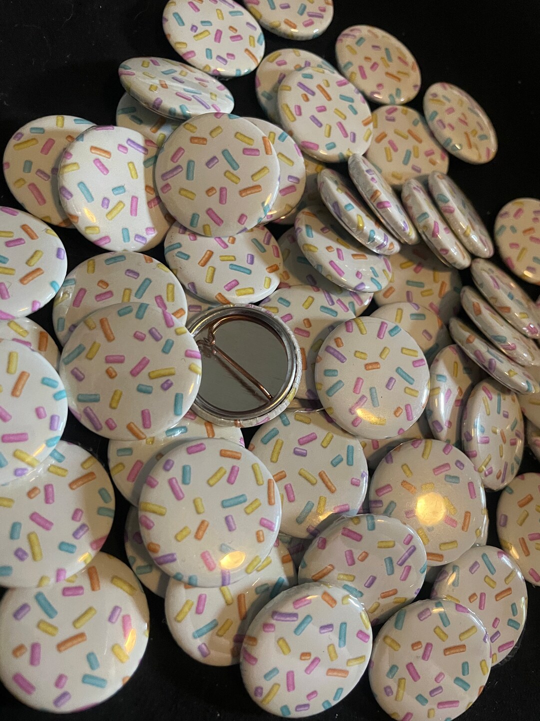 LIMITED EDITION Sprinkles Cute Colorful Fun Buttons Badges Pins Kawaii ...