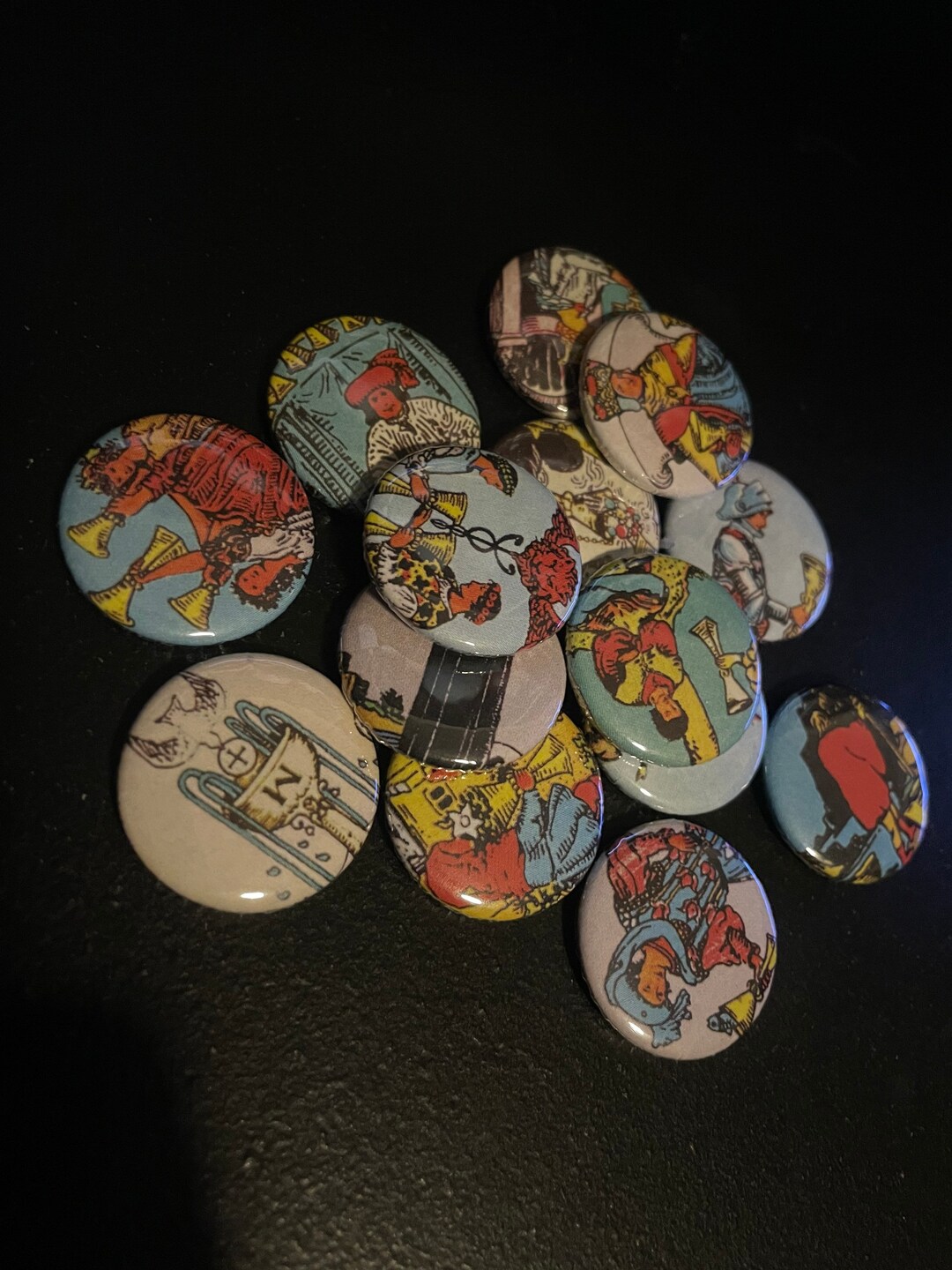 Cups Tarot Card Pins Buttons Badge Witch 1" Pins Fortune Magic Occult ...