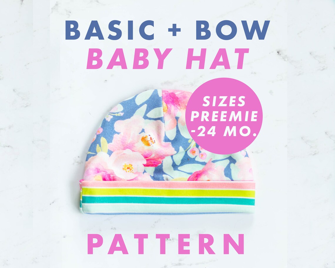 Baby Hat Sewing Pattern PDF Newborn Hat Sewing Patterns PDF | Etsy