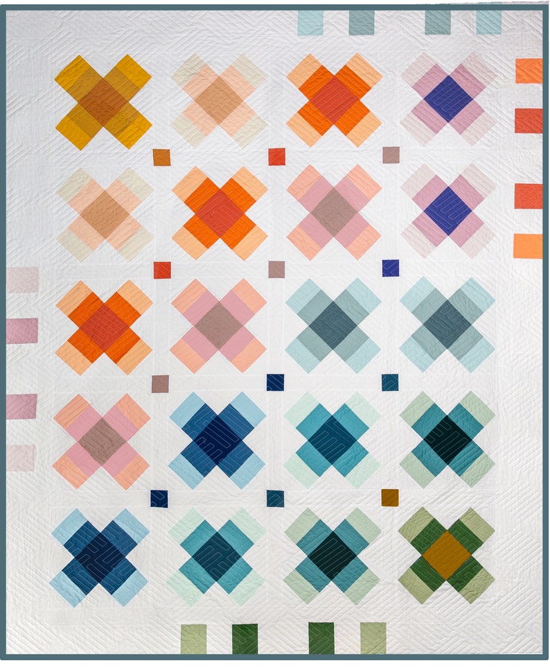 Modern Quilt Pattern Ombre Quilt Taffy Quilt Pattern PDF - Etsy