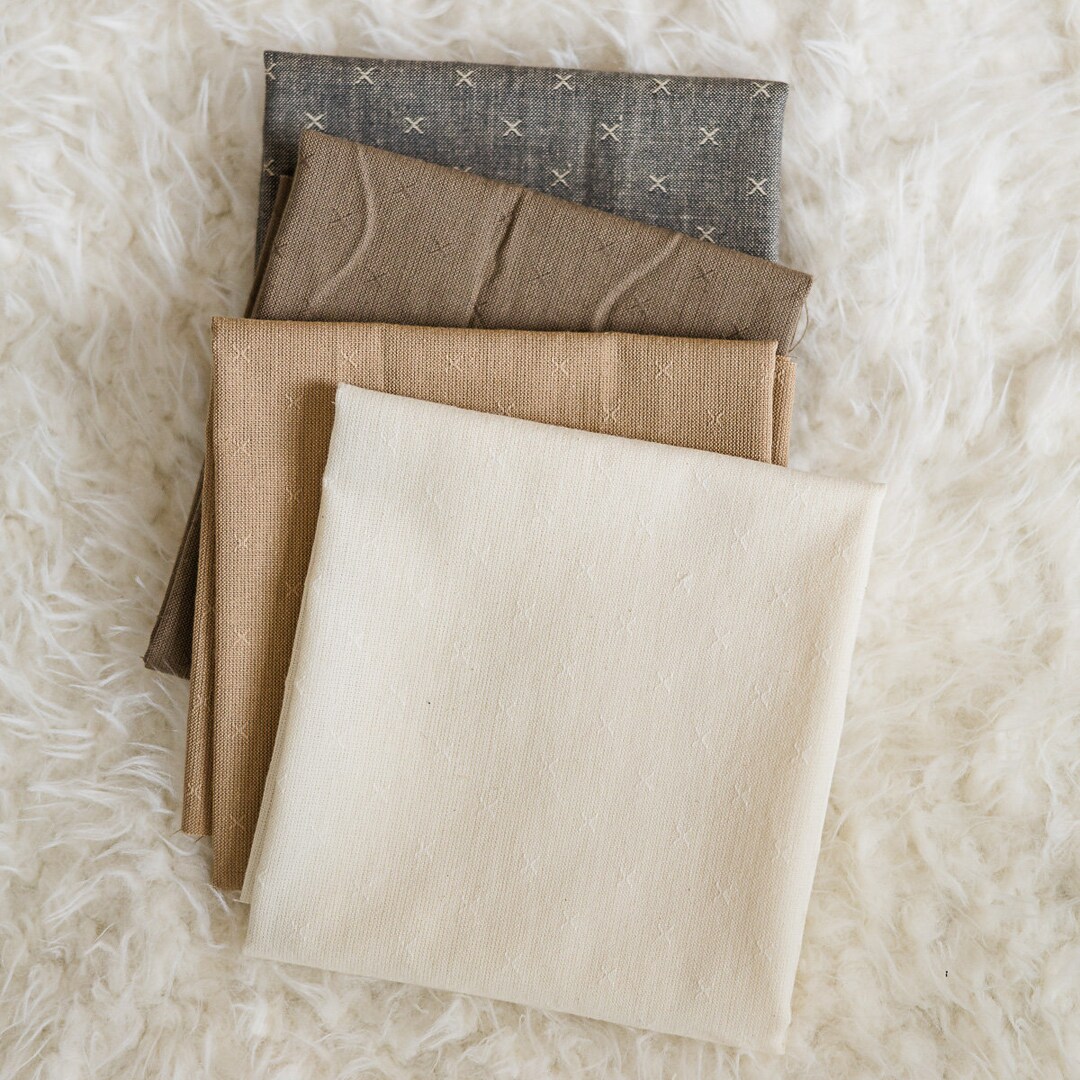 Sprout Wovens Neutral Fat Quarter Bundle - Etsy