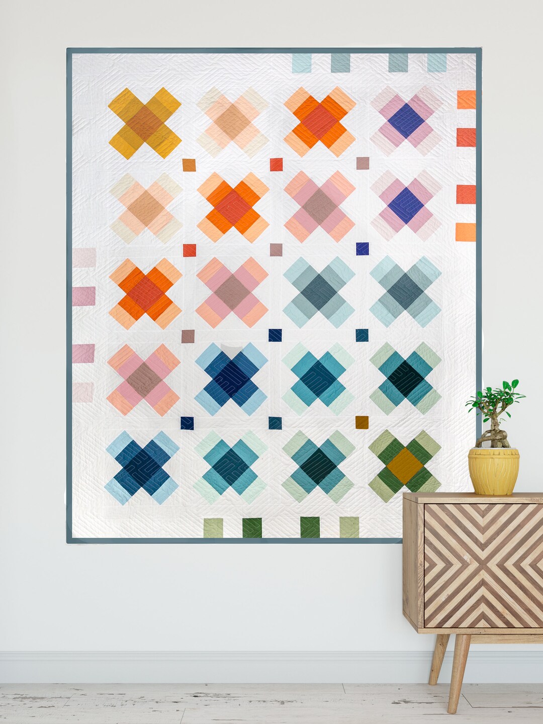 Modern Quilt Pattern Ombre Quilt Taffy Quilt Pattern PDF Digital ...