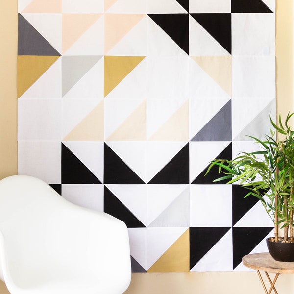 Asymmetrical Mountains Quilt Pattern PDF Digital Download Modern ...
