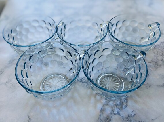 Depression Glass Bubble Teacups - Etsy