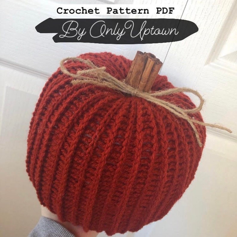 Giant Rustic Pumpkin Crochet Pattern PDF / Pumpkin With - Etsy