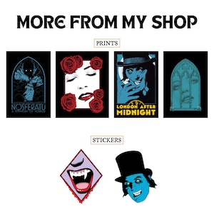 Nosferatu Sticker Vampire Count Orlok Halloween Gothic Horror Decal - Etsy