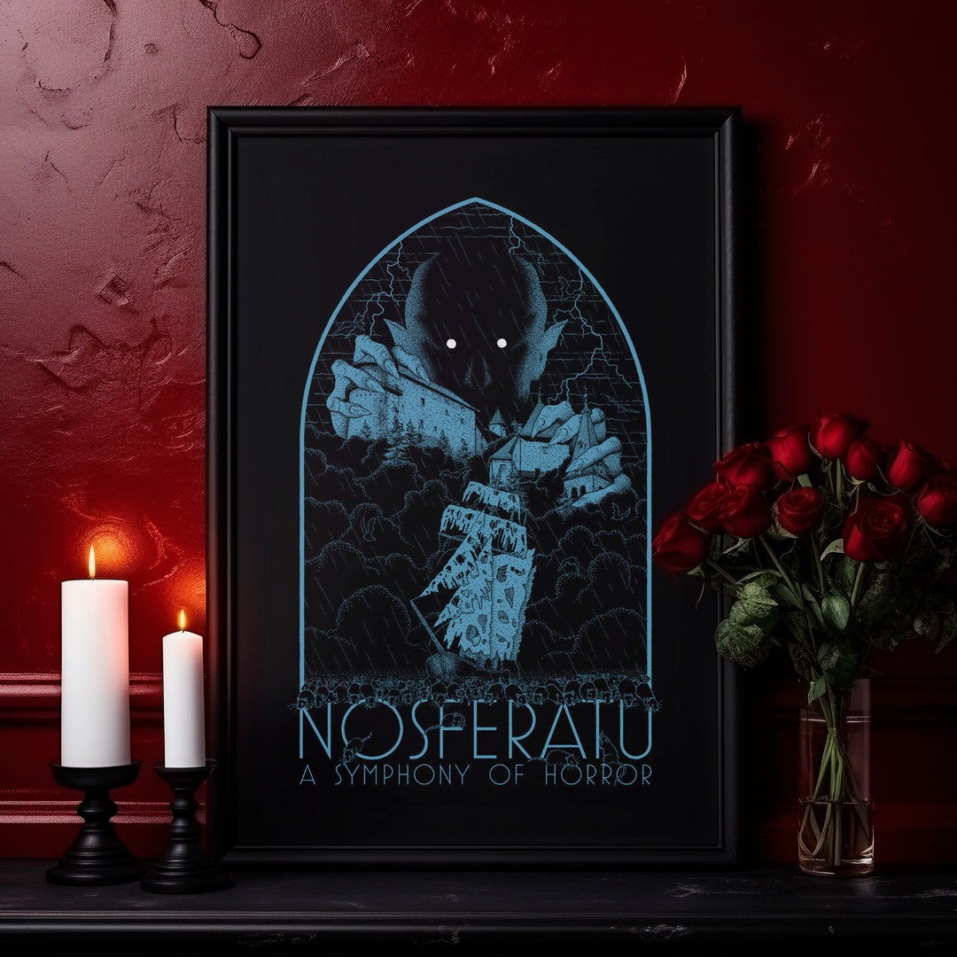 Nosferatu Horror Movie Poster Wall Art Print Home Decor Vampire Dark ...