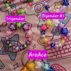 Acrylic Star Jelly Pride Flag Bracelet - Etsy