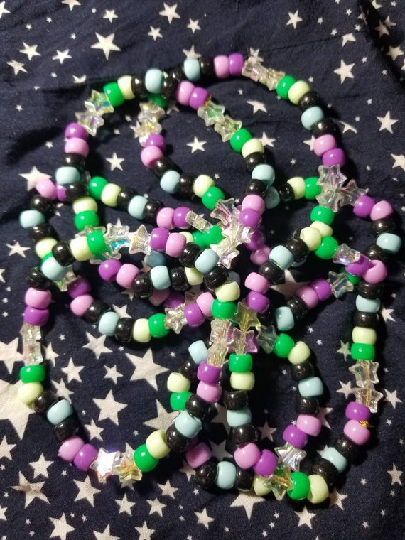 Toric Pride Kandi Star Border Bracelets - Etsy