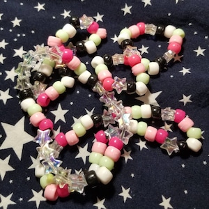 Recipromantic Pride Kandi Star Border Bracelets - Etsy