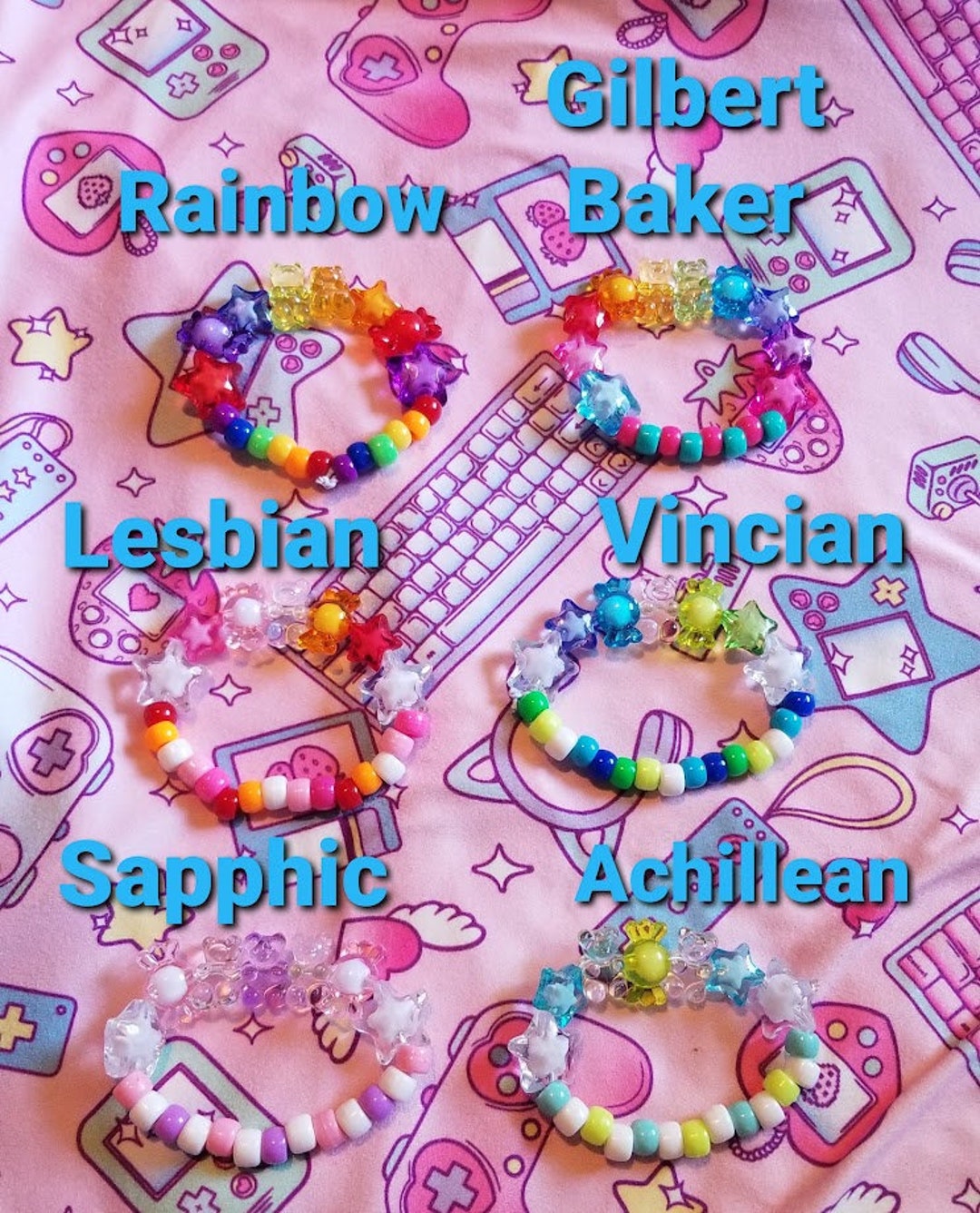 Candycore Kandicore Pride Flag Bracelets - Etsy