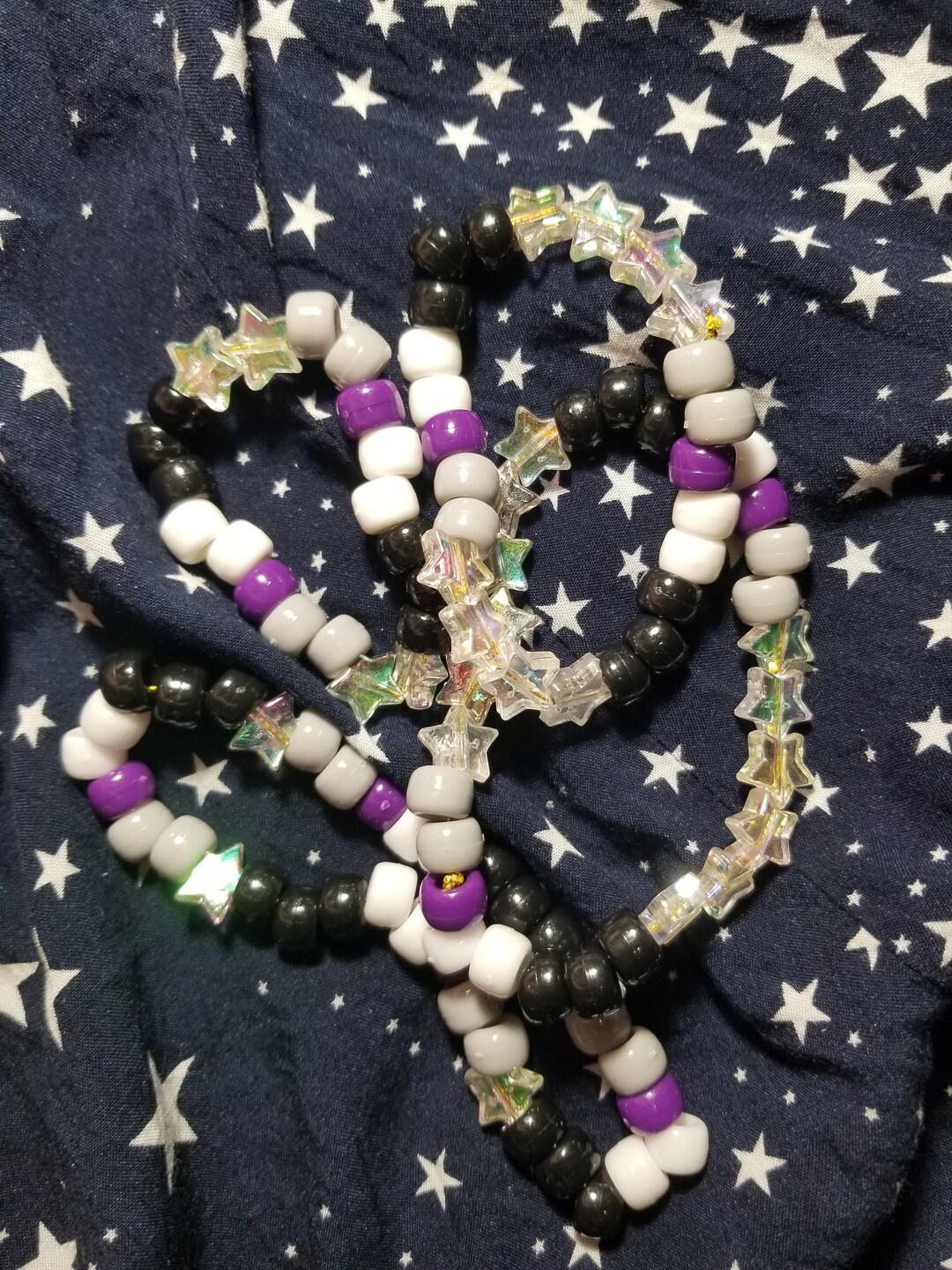 Demisexual/romantic and Demian Pride Kandi Star Border Bracelets - Etsy