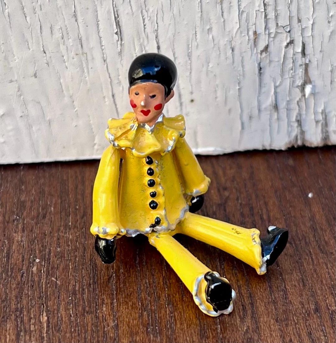 Vintage Lead Toy Pierrot - Etsy