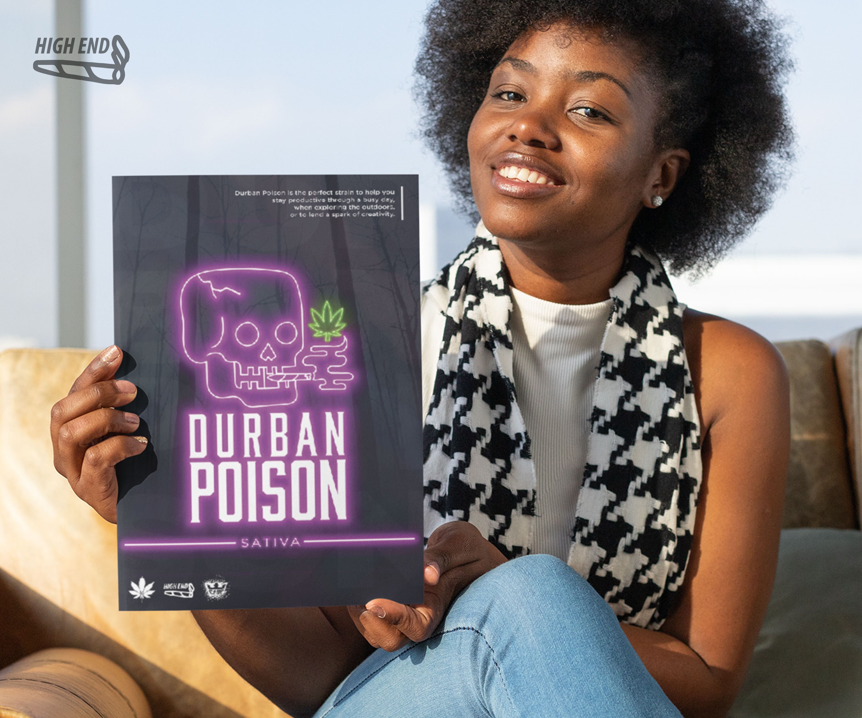 Durban Poison Gift Poster Smoking Skeleton Aesthetic Room - Etsy