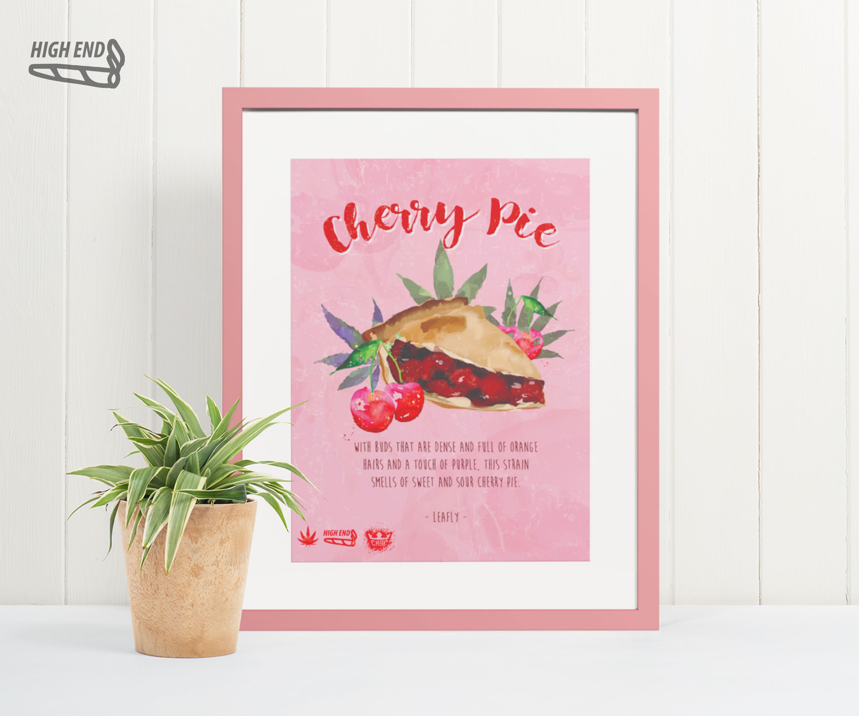 Downloadable Cherry Pie Strain Art Ready to Print Poster. Easy to Print ...