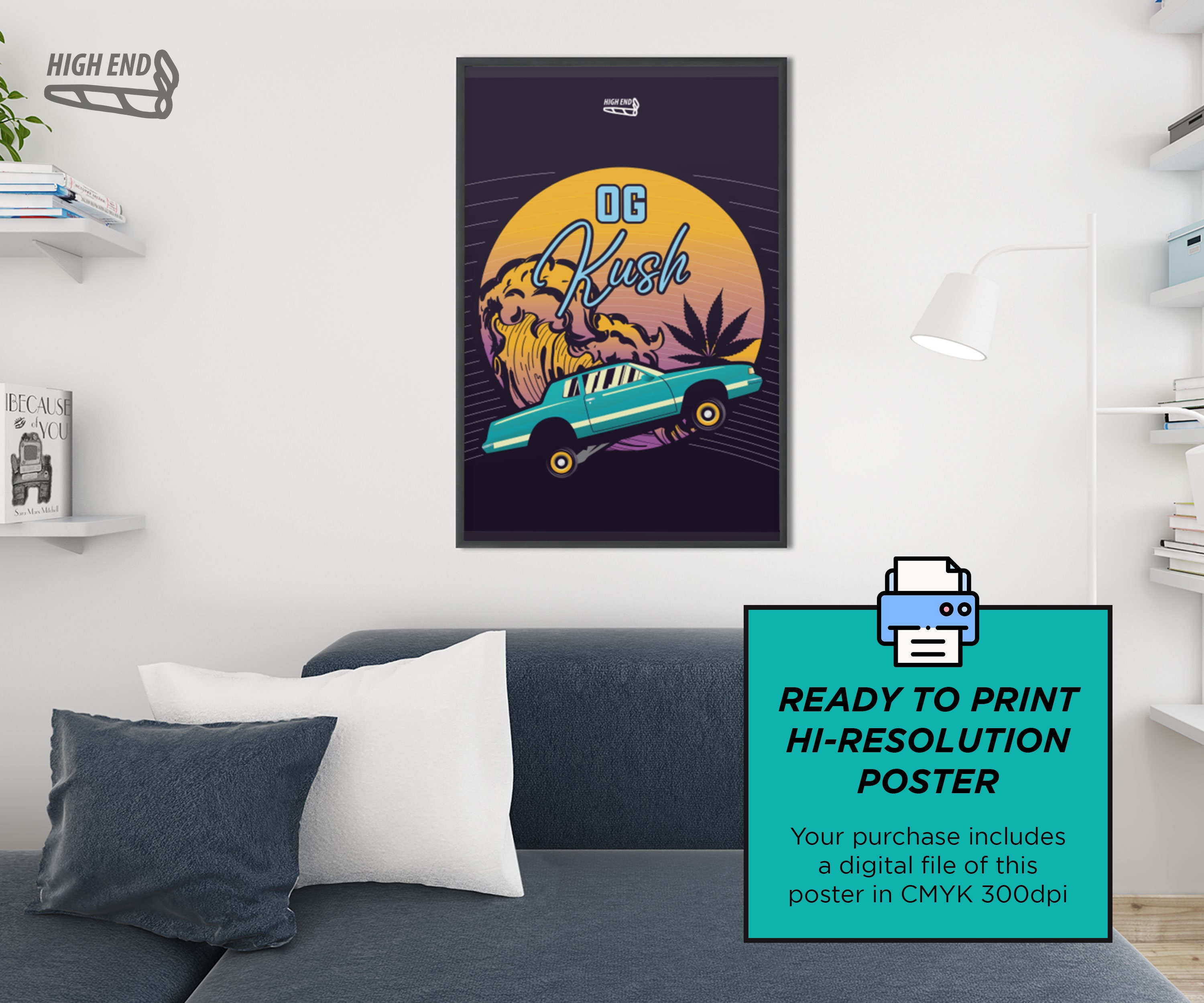 Downloadable OG Kush, Strain Art Poster. Ready to Print, Cannabis, CBD ...