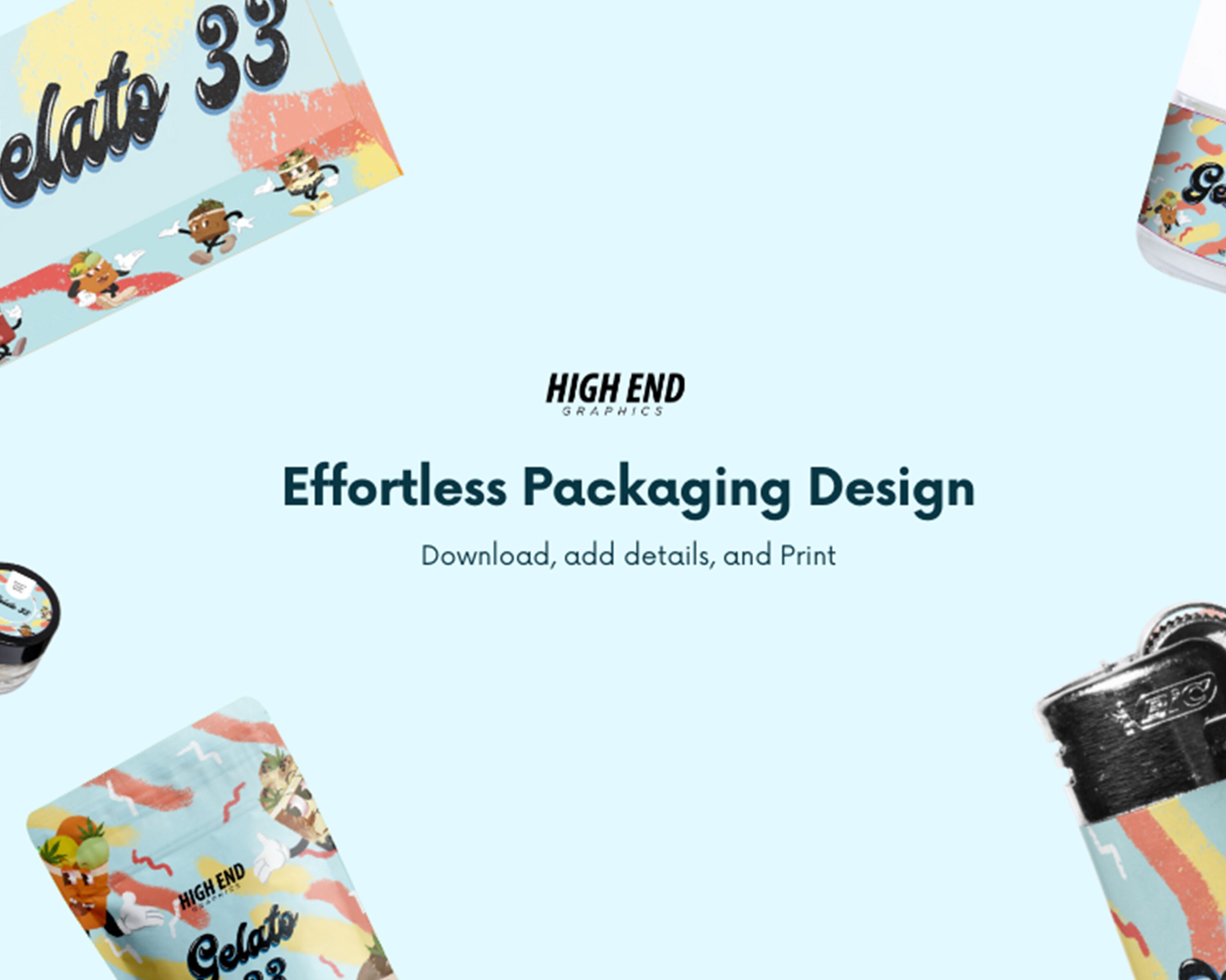 Gelato 33 Labels Pack Gelato Print Marijuana Designs - Etsy