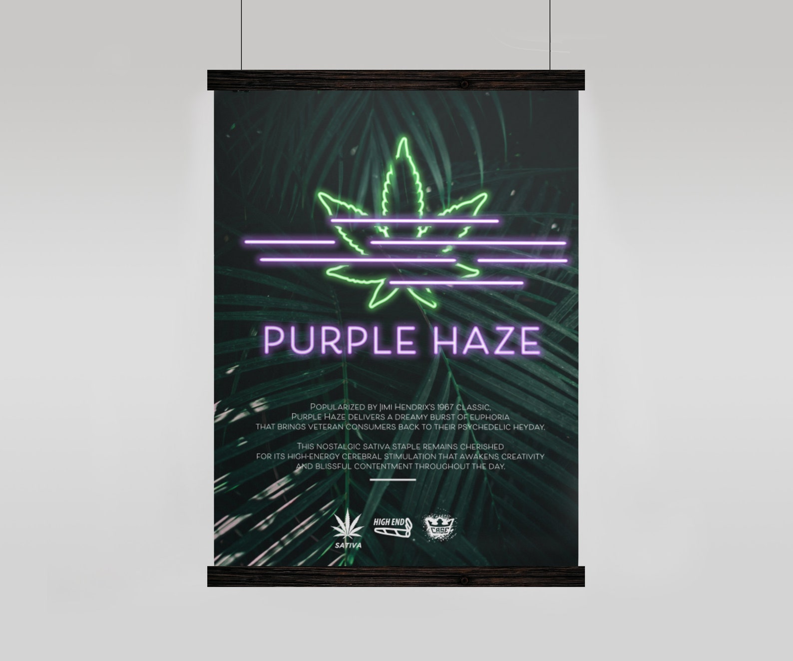 Purple Haze Strain Art, Cannabis Art, Art Decor, Art Print, Strain ...