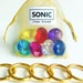 Sonic the Hedgehog / 7 Chaos Emeralds and 5 Power Rings IN A BAG Gifts ...