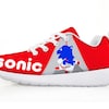 Sonic Speed Shoes Kids' Custom Cosplay Shoes Red Hedgehog Fast Sneakers ...