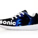 Sonic Speed Shoes Kids' Custom Cosplay Shoes Black Hedgehog Fast ...