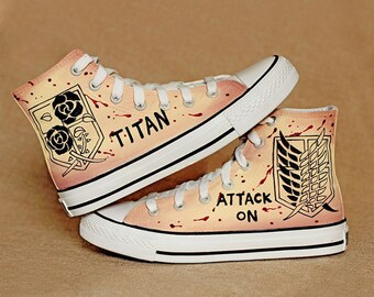 Attack on titan shoe | Etsy