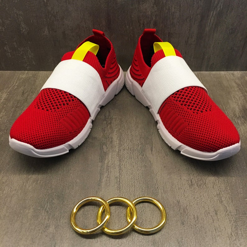 Sonic Shoe Speed Sneakers Kids Cosplay Red Hedgehog Fast Shoes - Etsy