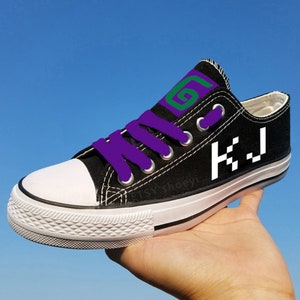 Sapnap Shoes/dream Smp/dream Smp Cosplay/custom Sapnap Sneakers Black ...