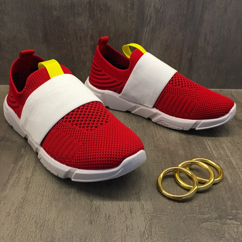 Sonic Shoe Speed Sneakers Kids Cosplay Red Hedgehog Fast Shoes - Etsy