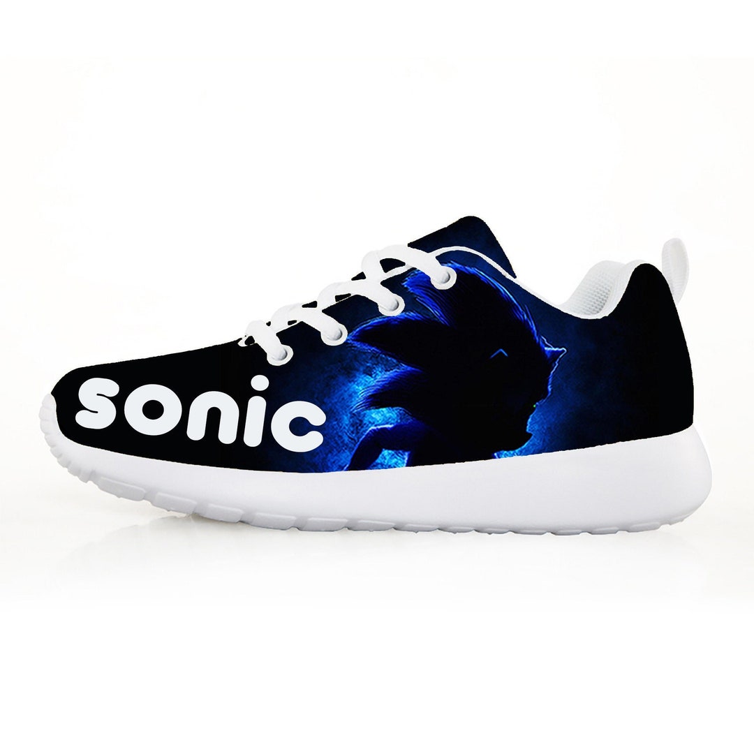 Sonic Speed Shoes Kids' Custom Cosplay Shoes Black Hedgehog Fast ...