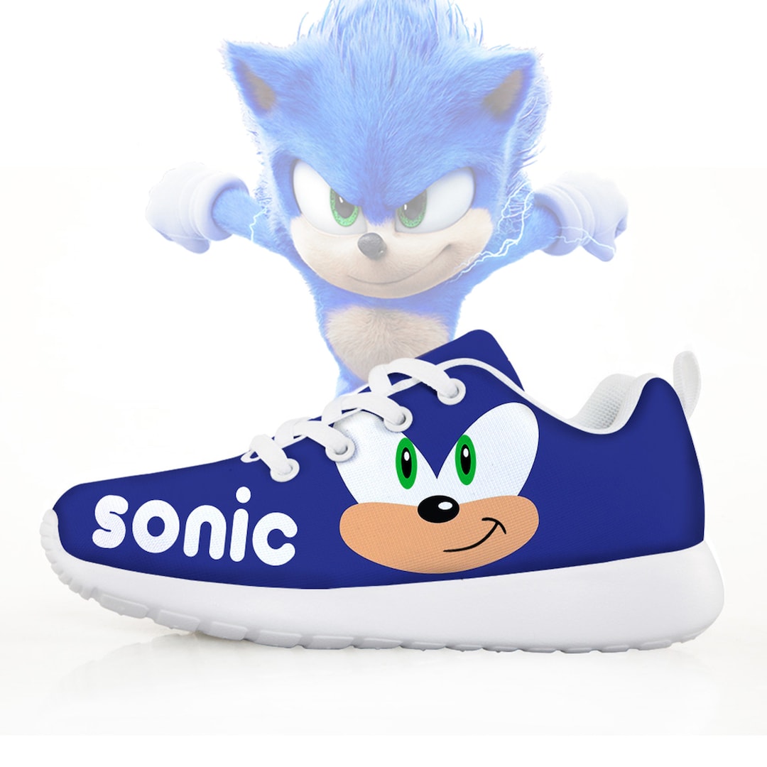 Sonic Speed Shoes Kids' Blue/youth Custom Made Cosplay Sonic Shoe for ...