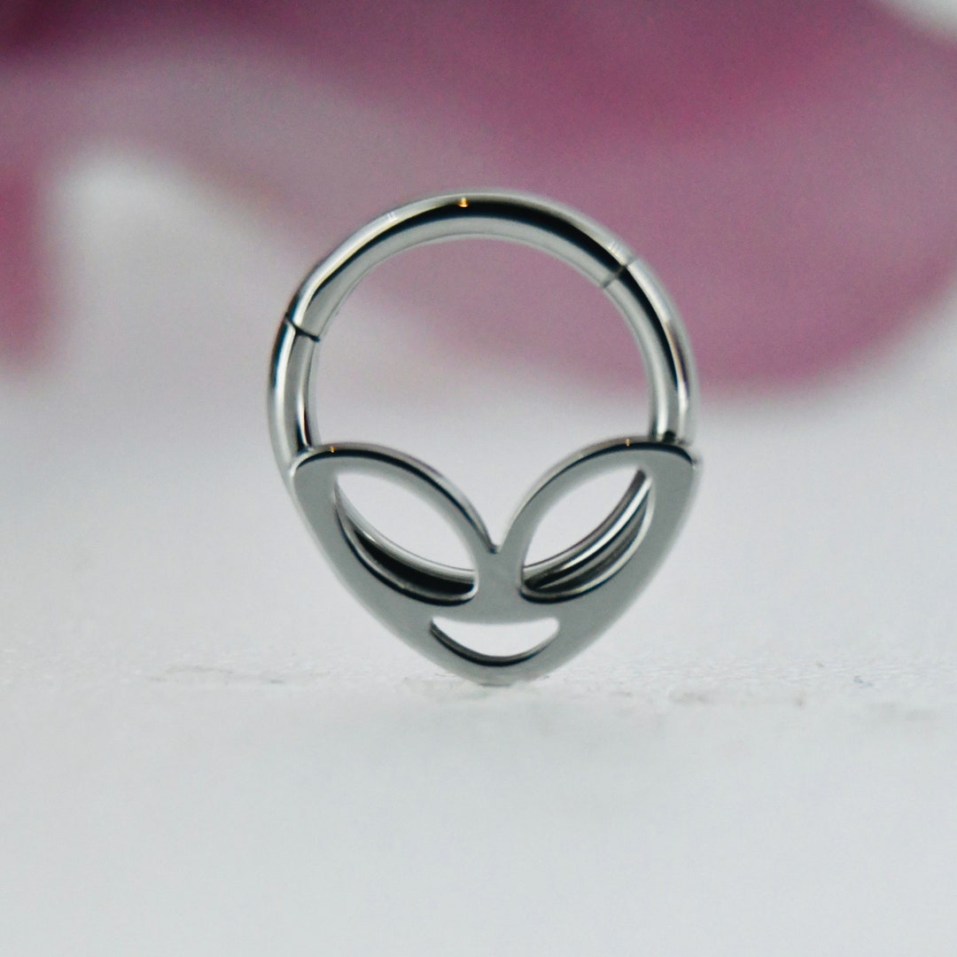 16g 8mm Alien Head Dainty Conch Small Tragus Hoop Daith Rook - Etsy