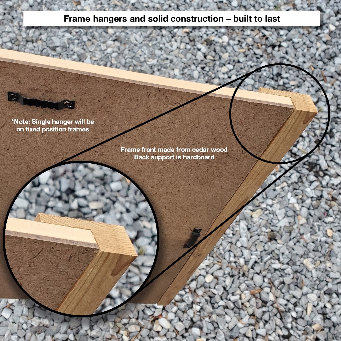 Rustic Wood Frame Landscape Format - Etsy