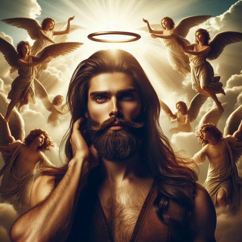 Roxy Poster Jesus & the Angels - Etsy