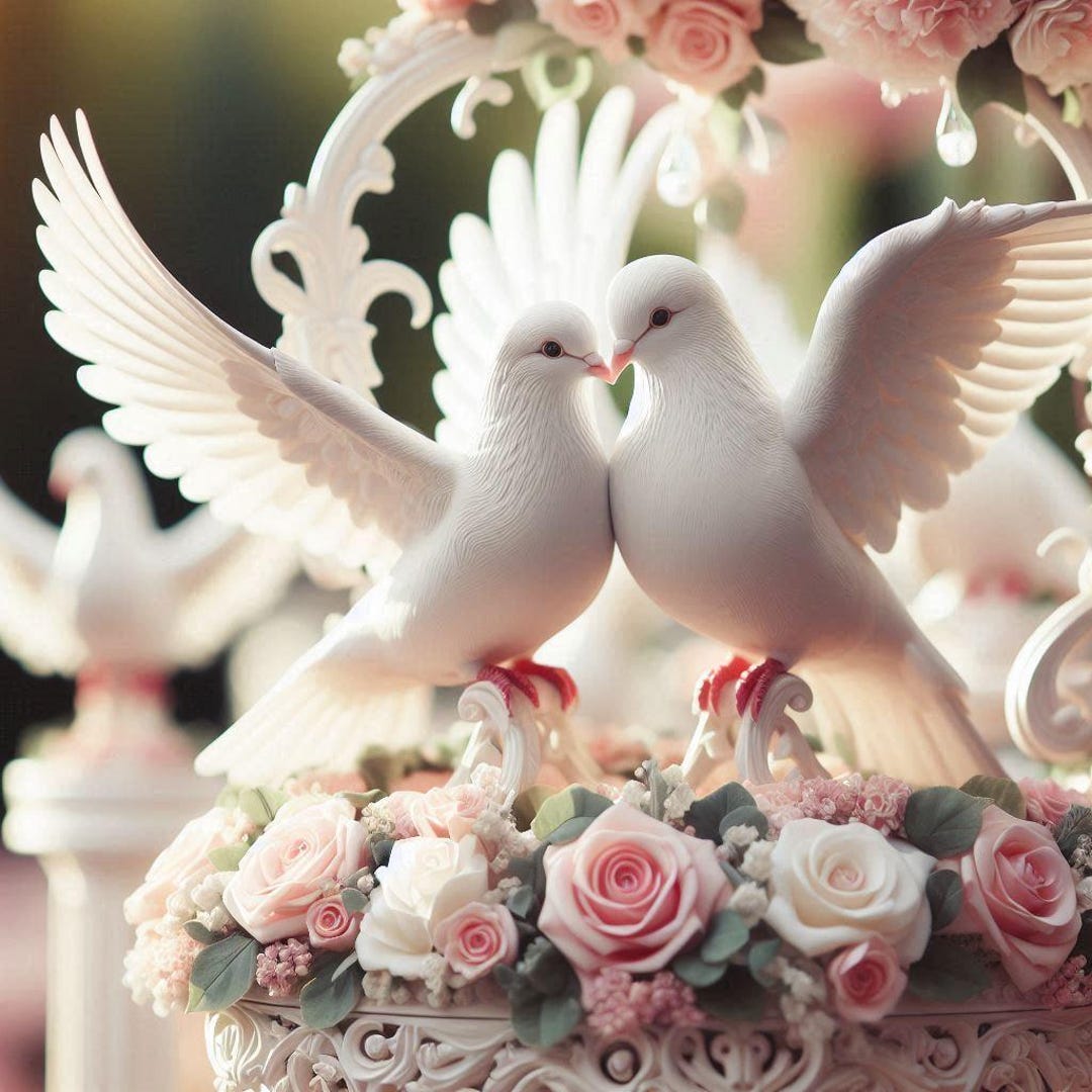 Roxy Poster the White Doves of Love - Etsy