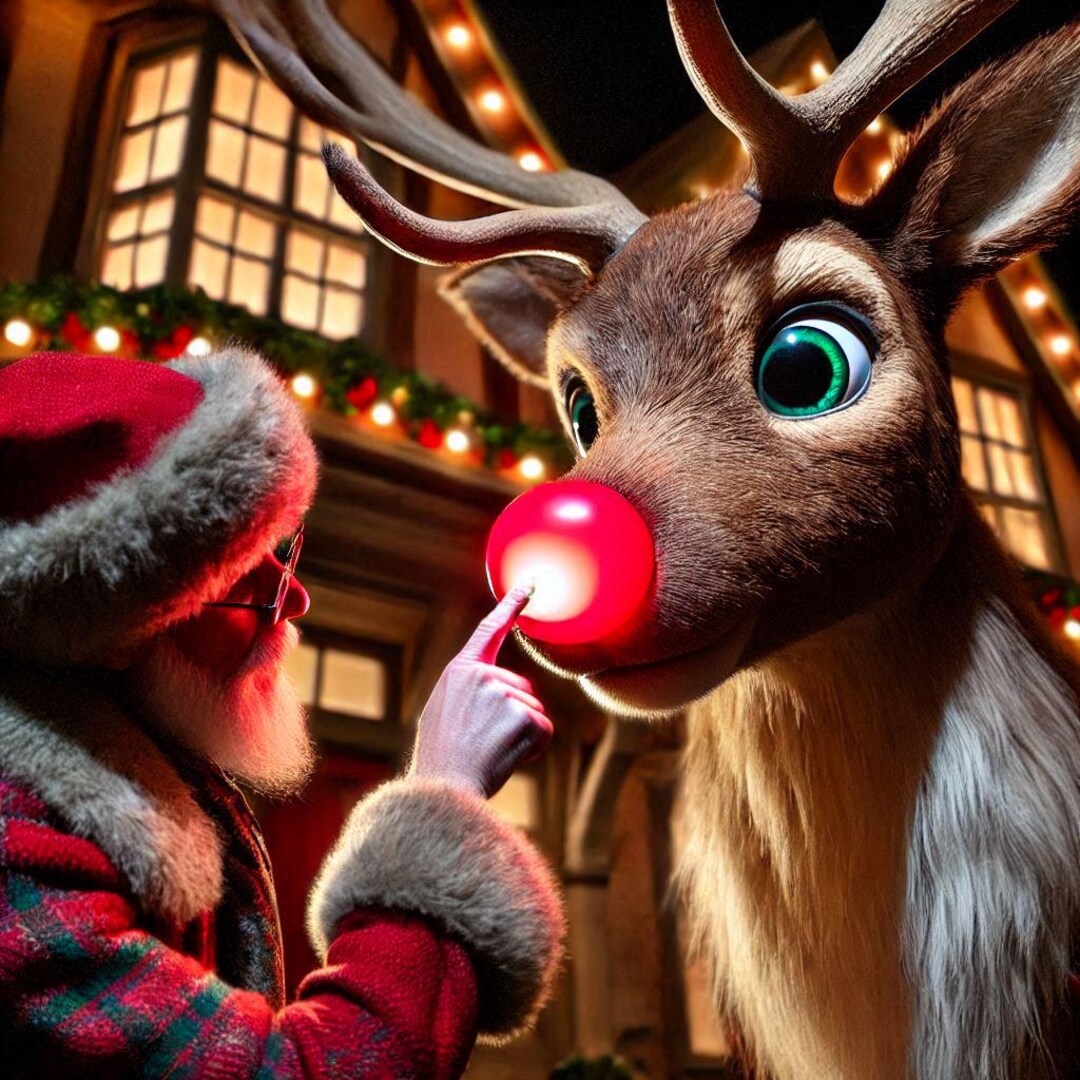 Roxy Poster Rudolf Checking In - Etsy Australia