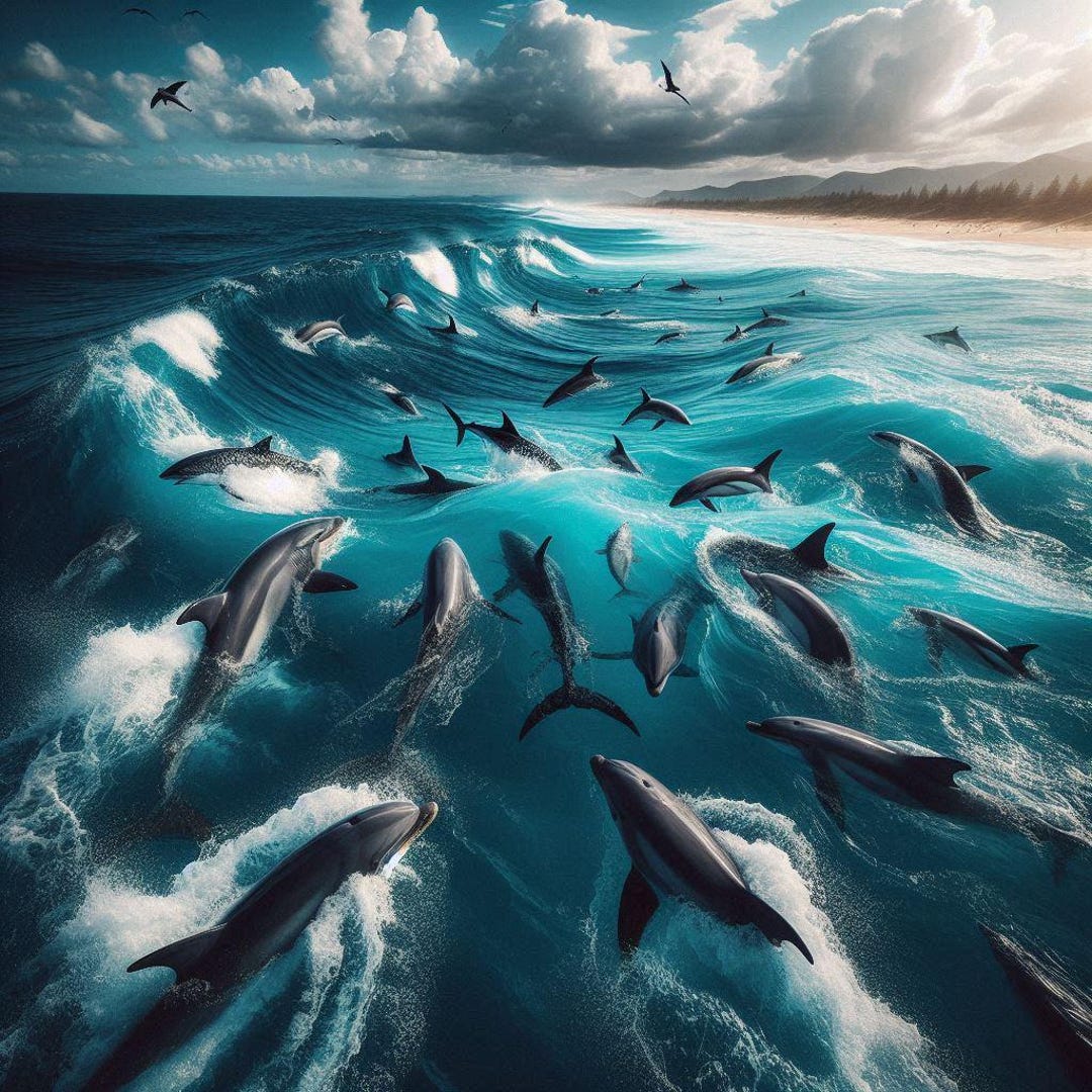 Roxy Poster the Dolphins - Etsy