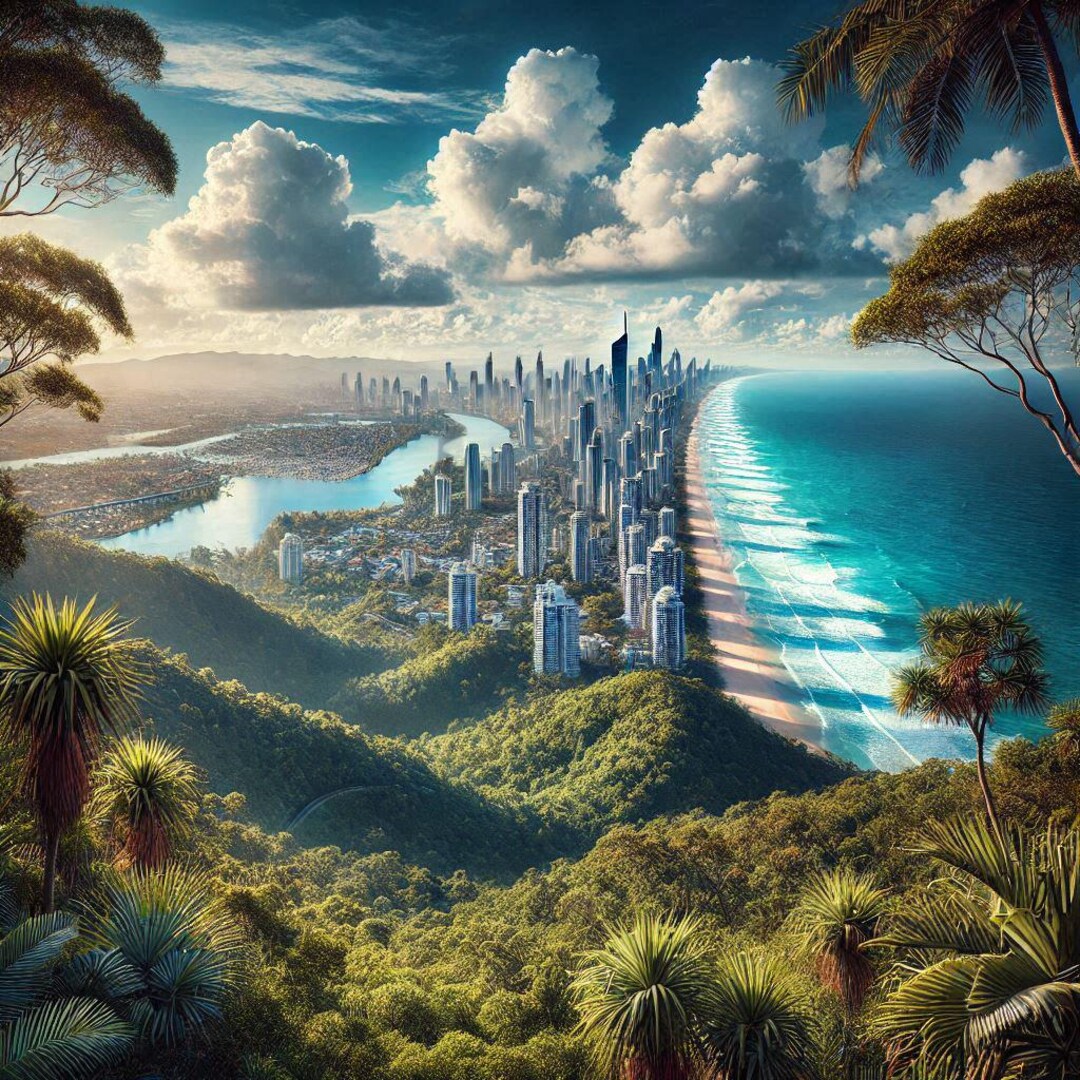 Roxy Poster the Beautiful Gold Coast QLD - Etsy Australia