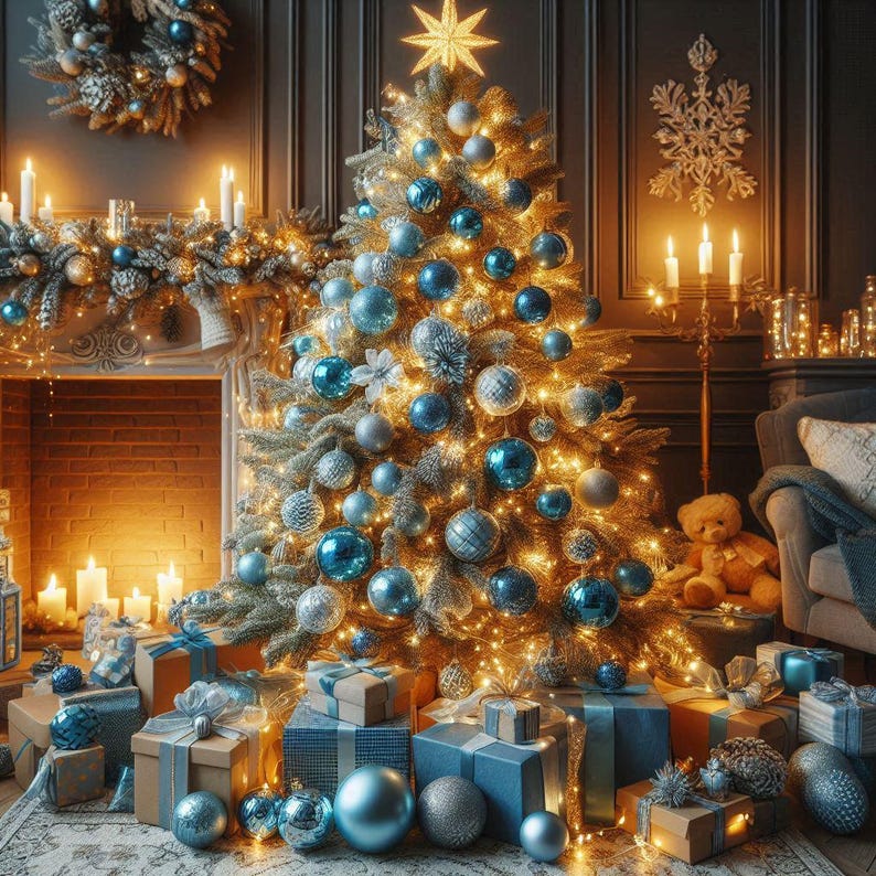 Roxy Poster the Blue Christmas is to Be Happy - Etsy