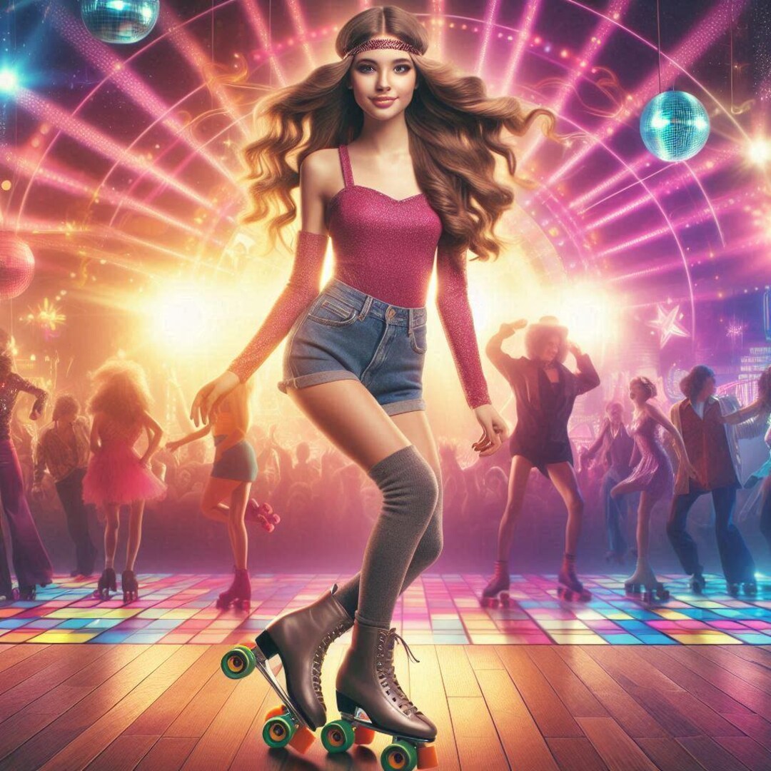 Roxy Poster - Roller Disco in the 1970's - Etsy