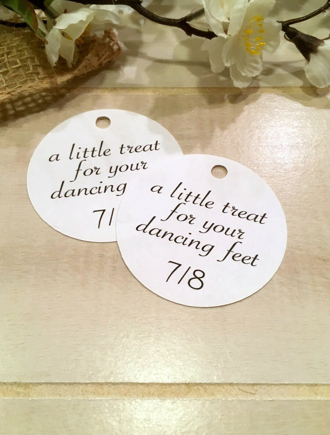 Flip Flop Tags Let's Dance Tags Wedding Slipper Tags - Etsy