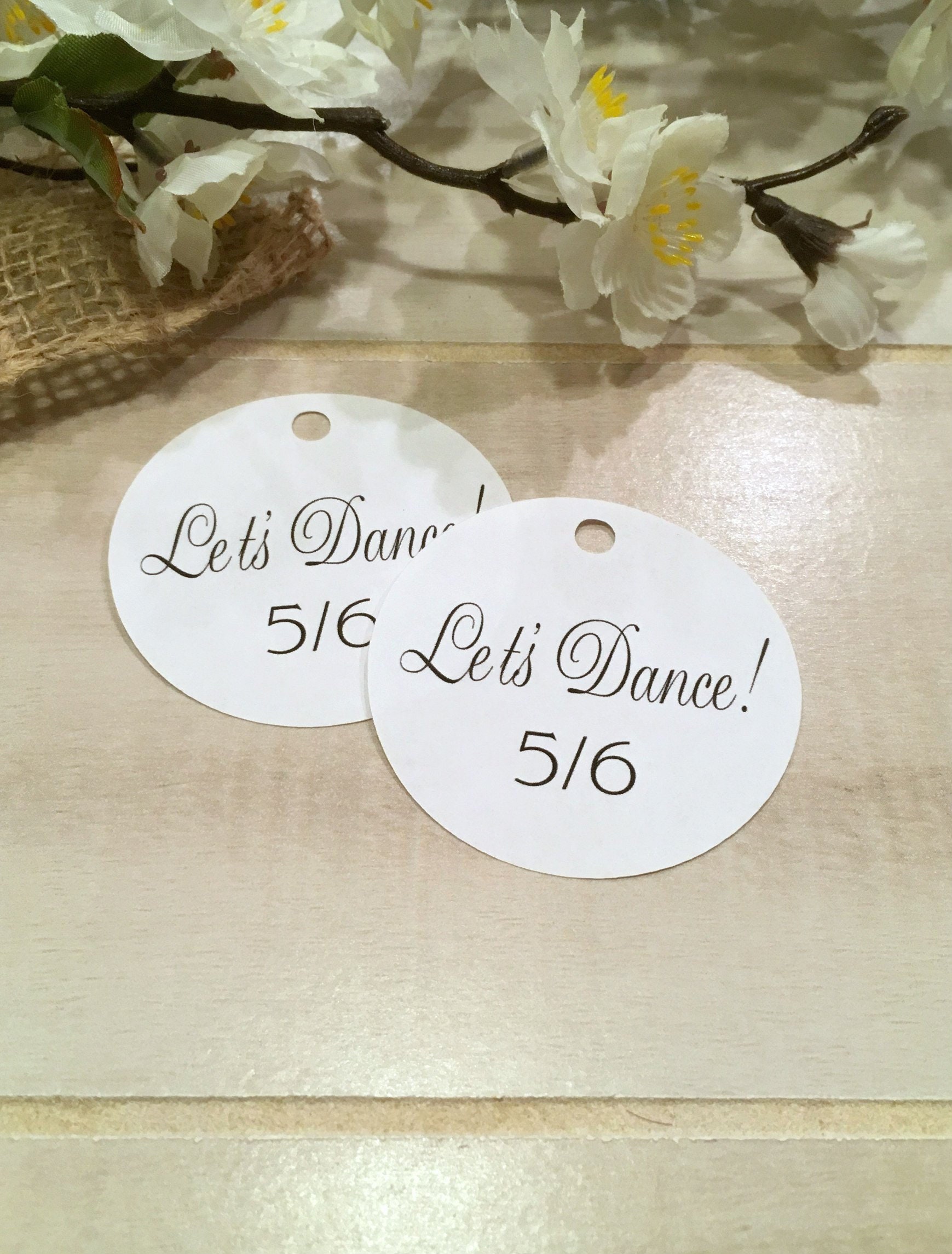 2 Let's Dance Tags Flip Flop Tags Beach Flip - Etsy