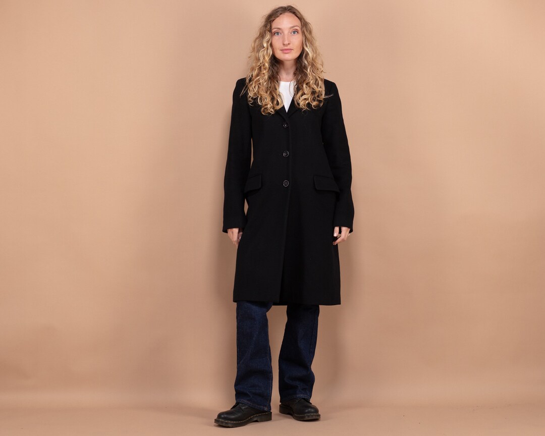 Cashmere and Wool Coat 00's, Size S Small, Esprit Women Coat, Classic ...