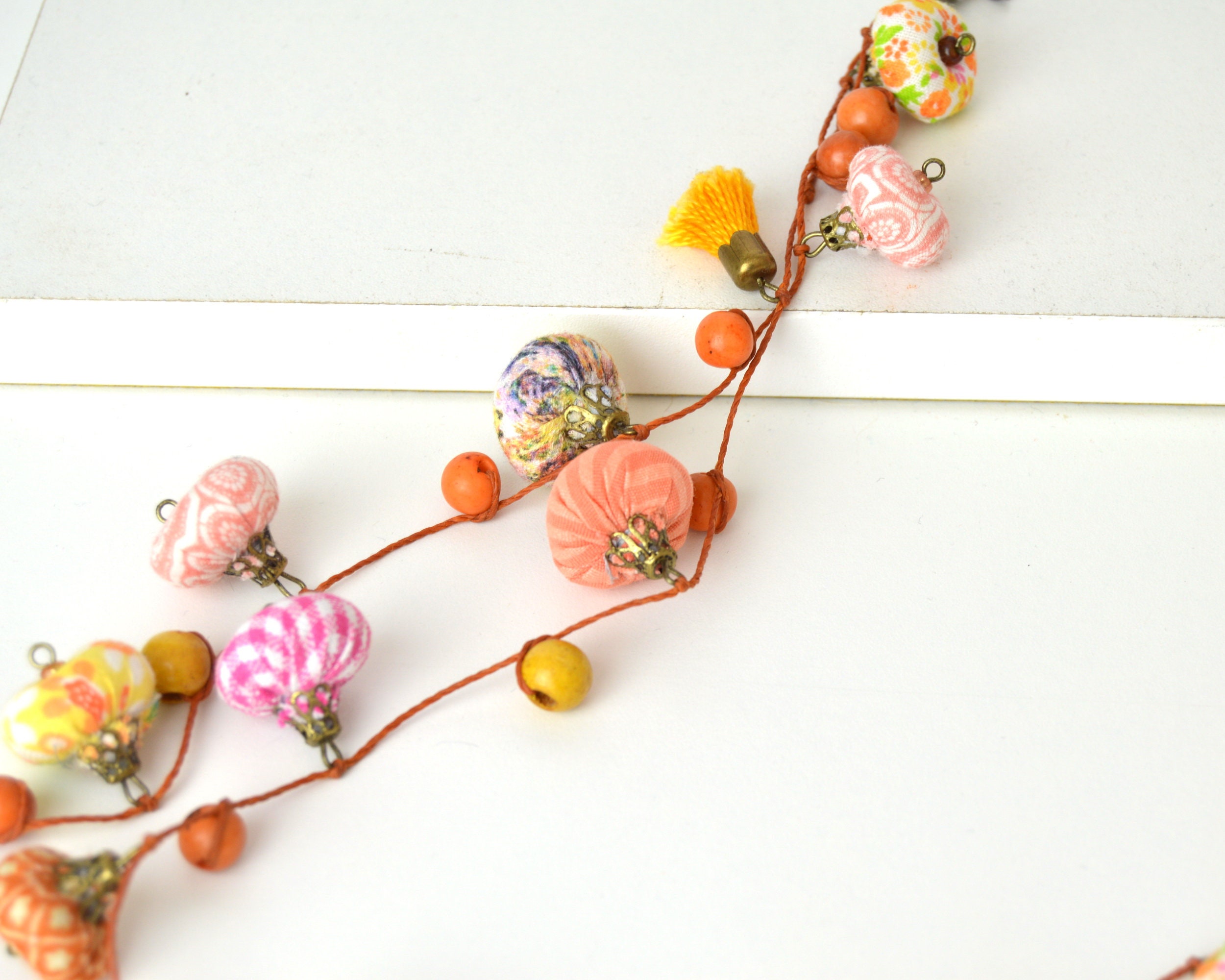 Long necklace design long necklase designs bohemian long - Etsy España