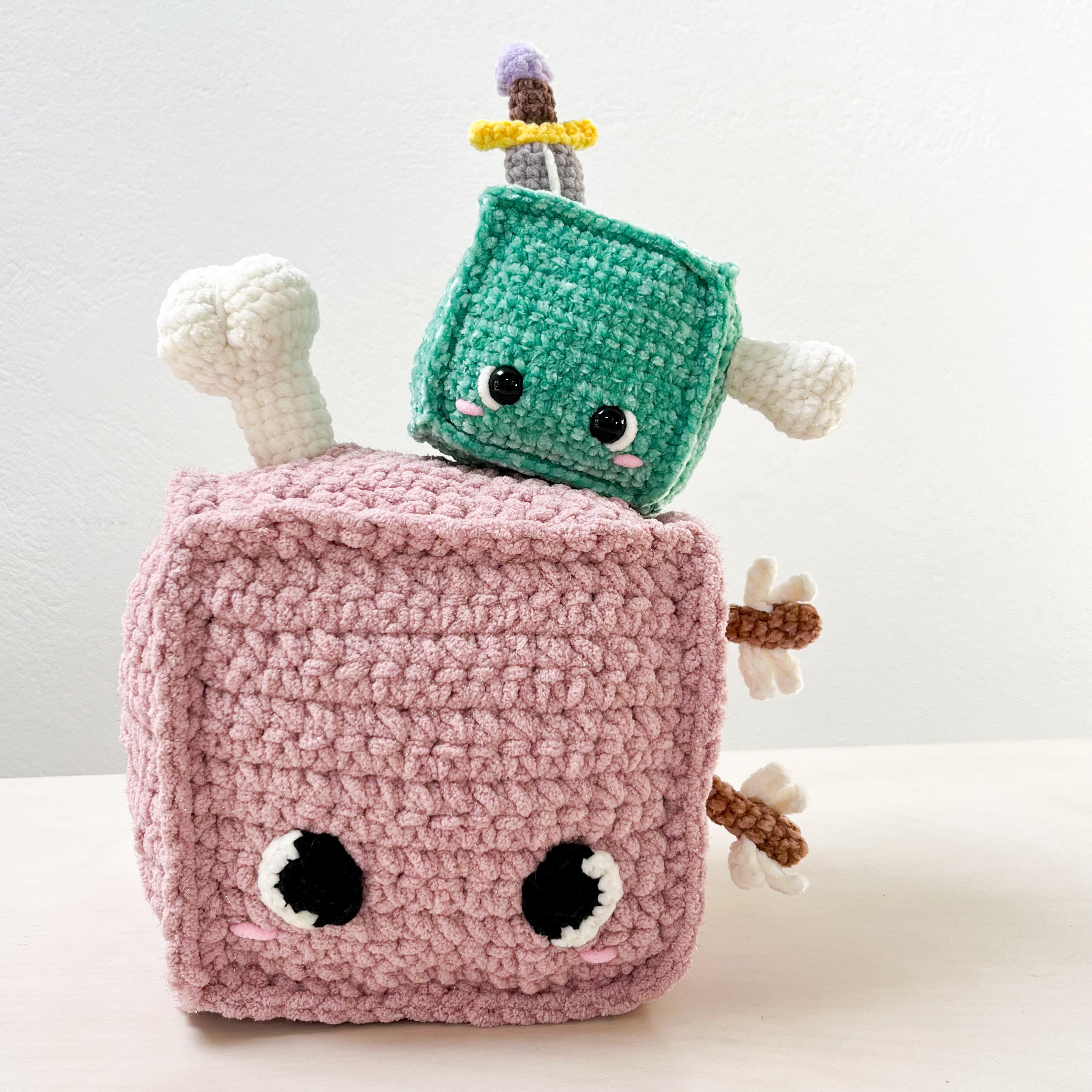 Gelatinous Cube Plushie Crochet Pattern - Etsy