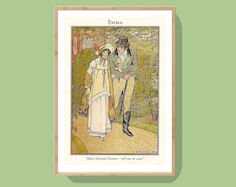 Emma Woodhouse Illustration Print - Etsy