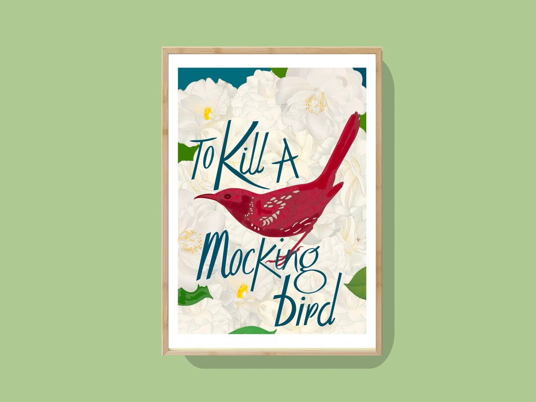 To Kill a Mockingbird, Harper Lee, Book Cover, Wall Art, Atticus Finch ...